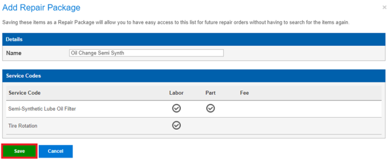 Repair Packages | Auto Integrate